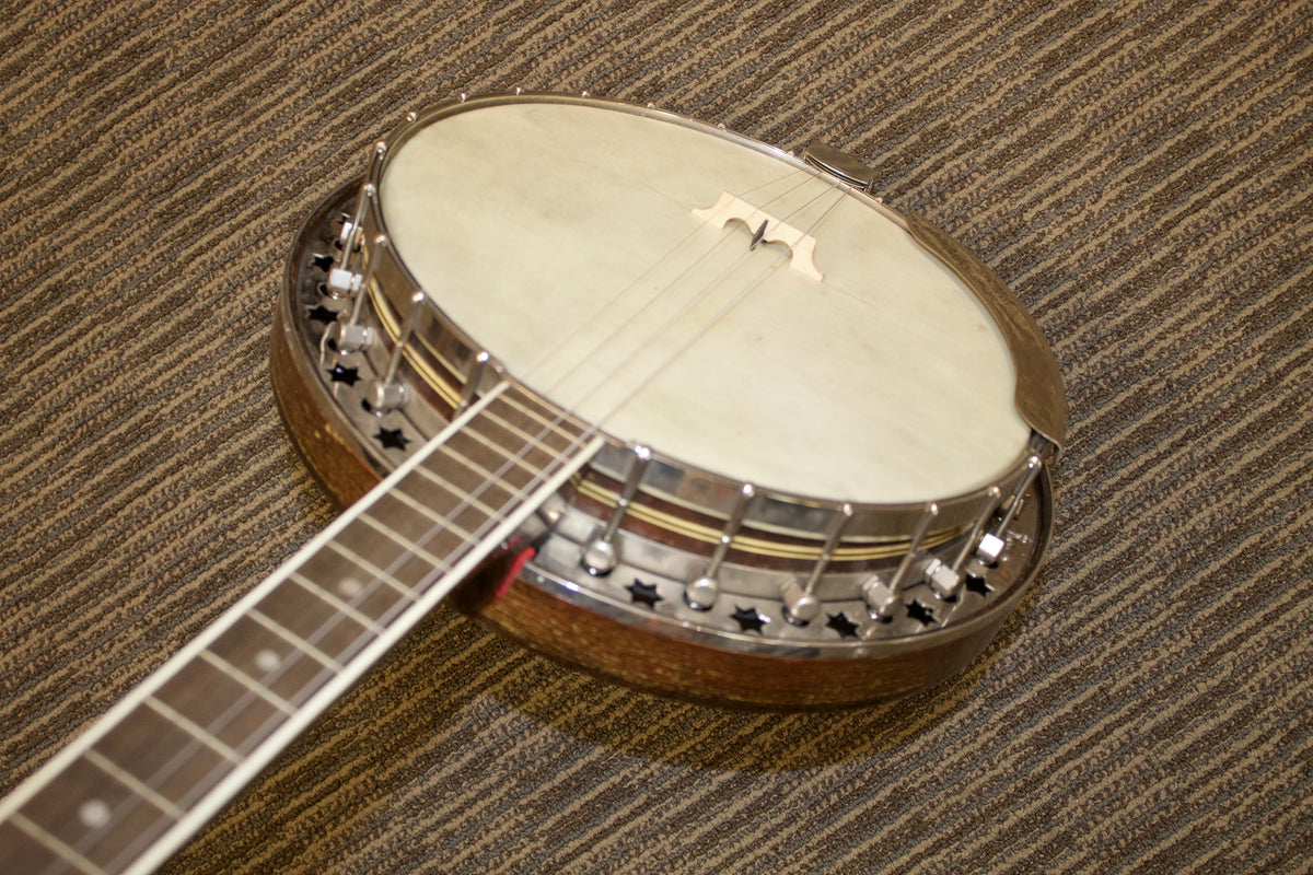 Banner Blue Vintage Tenor Banjo c. 1920 – Jakes Main Street Music