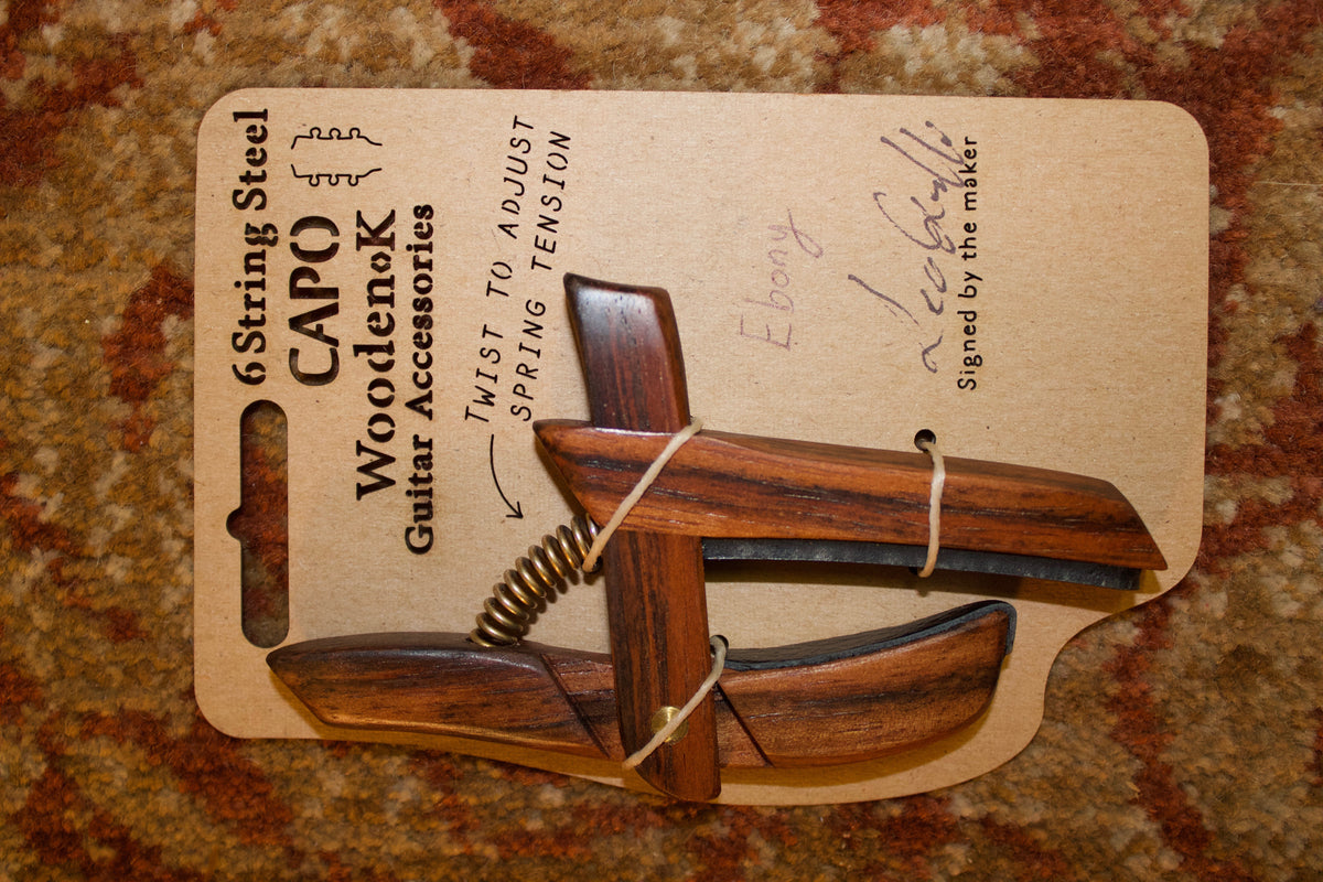 Wooden K Hand-Made Wooden Capo – Jakes Main Street Music