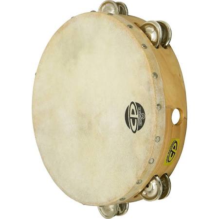 CP 10" Tamborine with Real Skin Head – Jakes Main Street Music
